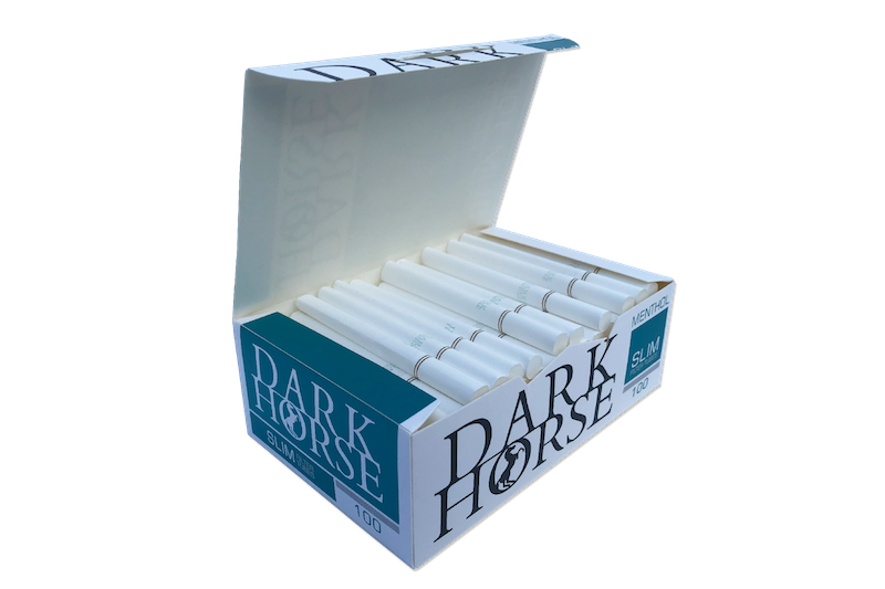 DARK HORSE Menthol Slim 100 Cigarette Filter Tubes